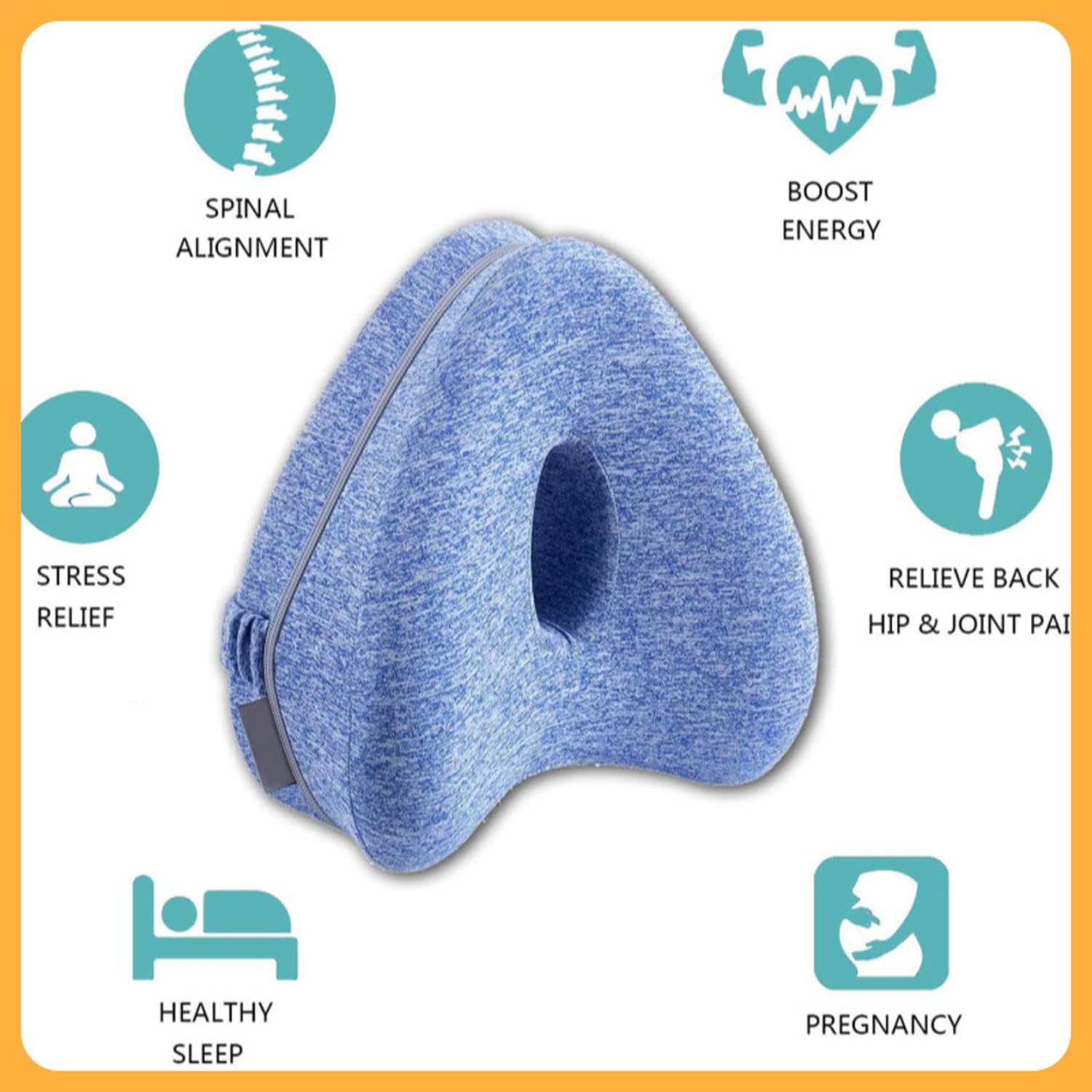 Leg Pillow Hip Alignment Pillow Flexicomfort Knee Pillow For Side ...