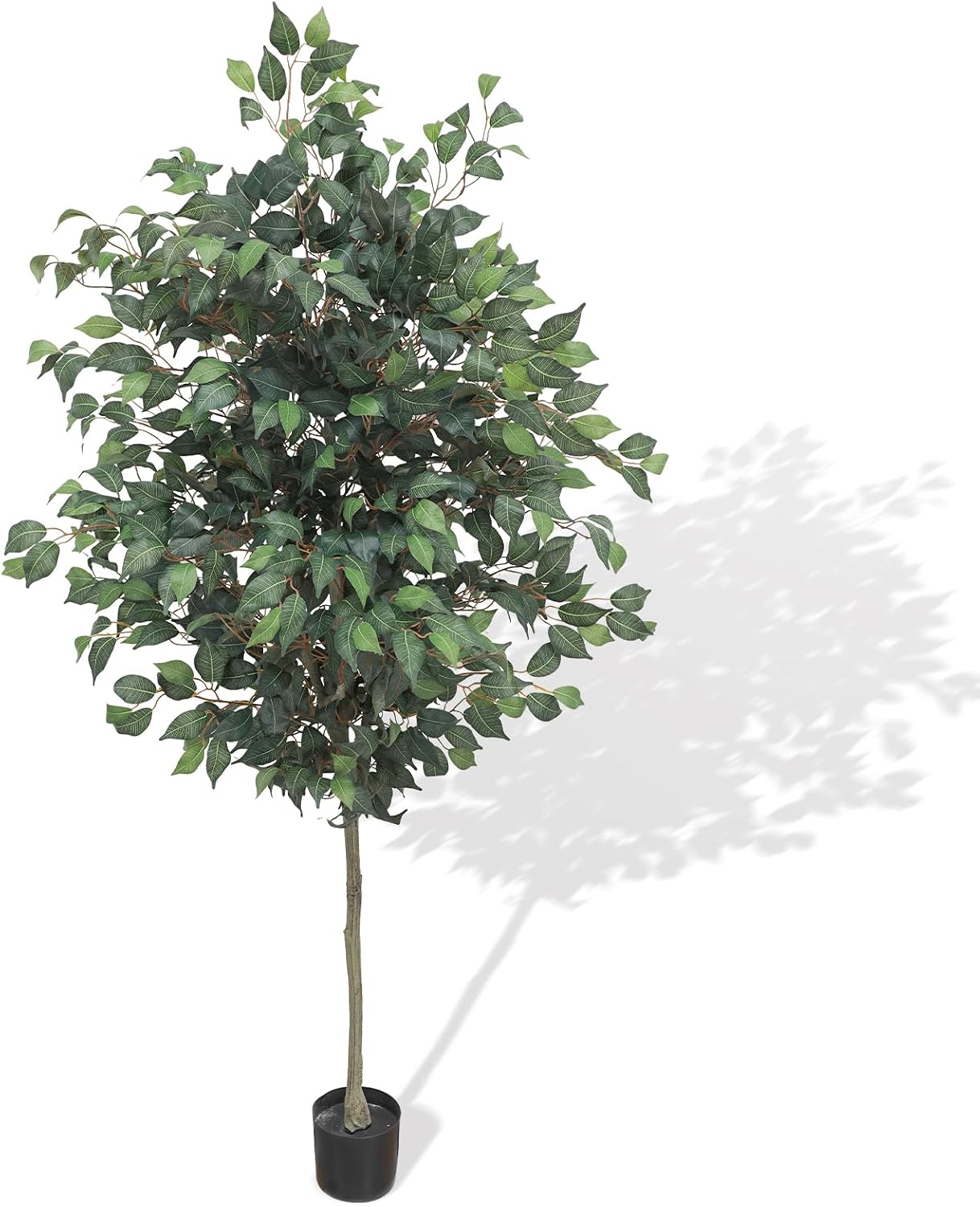 Amazon.com: Pertivery 6FT Artificial Ficus Tree Fake Ficus Tree ...