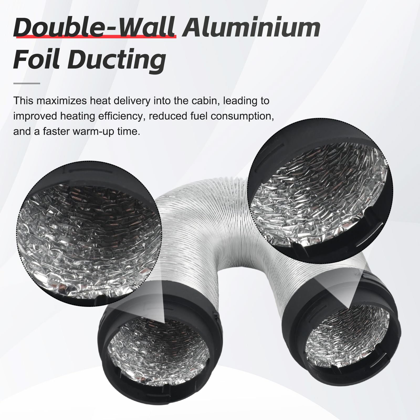 Snapklik.com : Copgge 3 Inch Parking Diesel Heater Ducting Dual-Layer ...