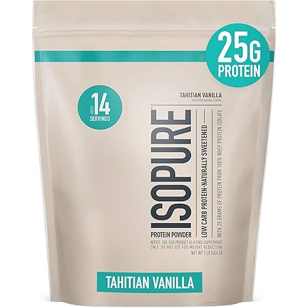 Amazon.com: Isopure Unflavored Whey Isolate Protein Powder, with ...