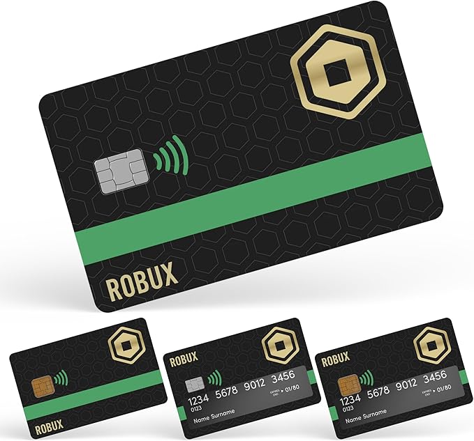 Amazon.com: CUCU Covers Robux Credit Card Skin Debit Card Stickers for ...