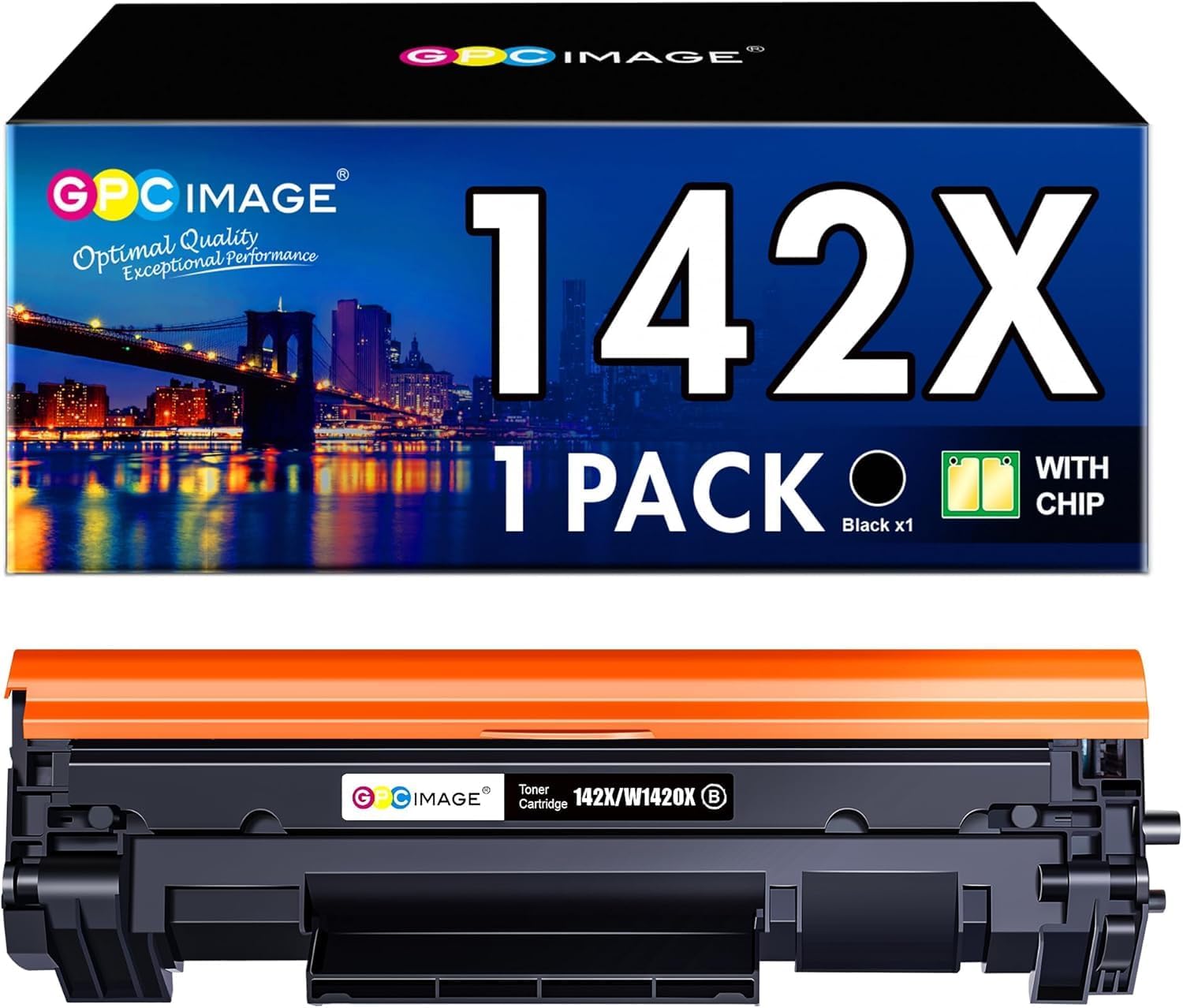 GPC Image 142X Toner Cartridge [WITH CHIP] Compatible for HP 142X ...