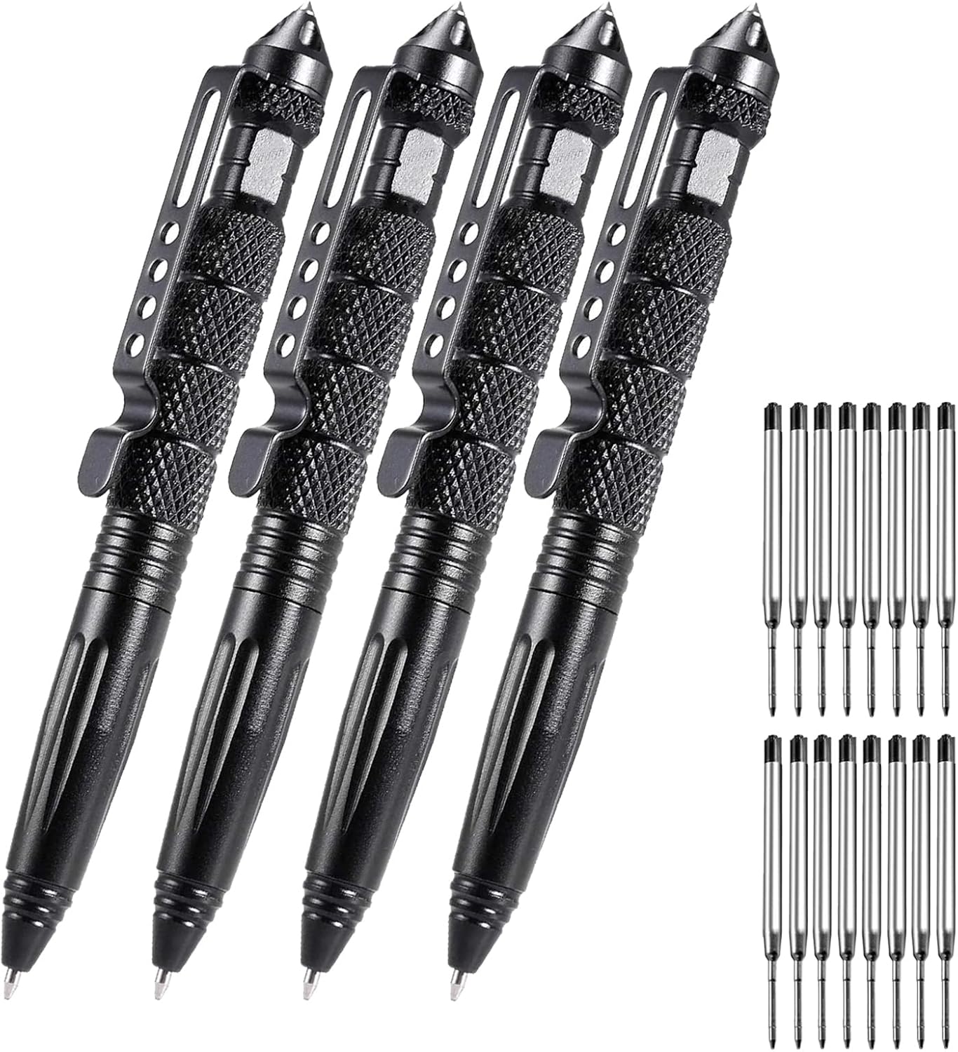 Amazon.com : OIJ 4 Pack Military Tactical Pen Set, Professional Self ...