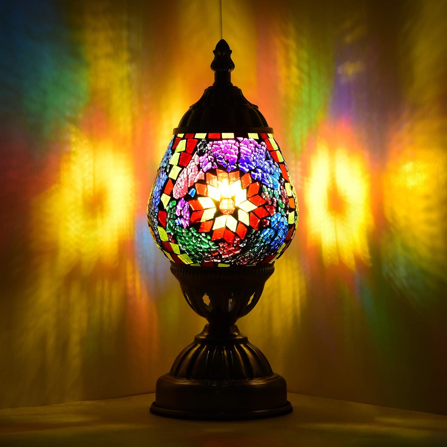 Marrakech Turkish Table Lamp Christmas Decorations Gift Mosaic Glass ...
