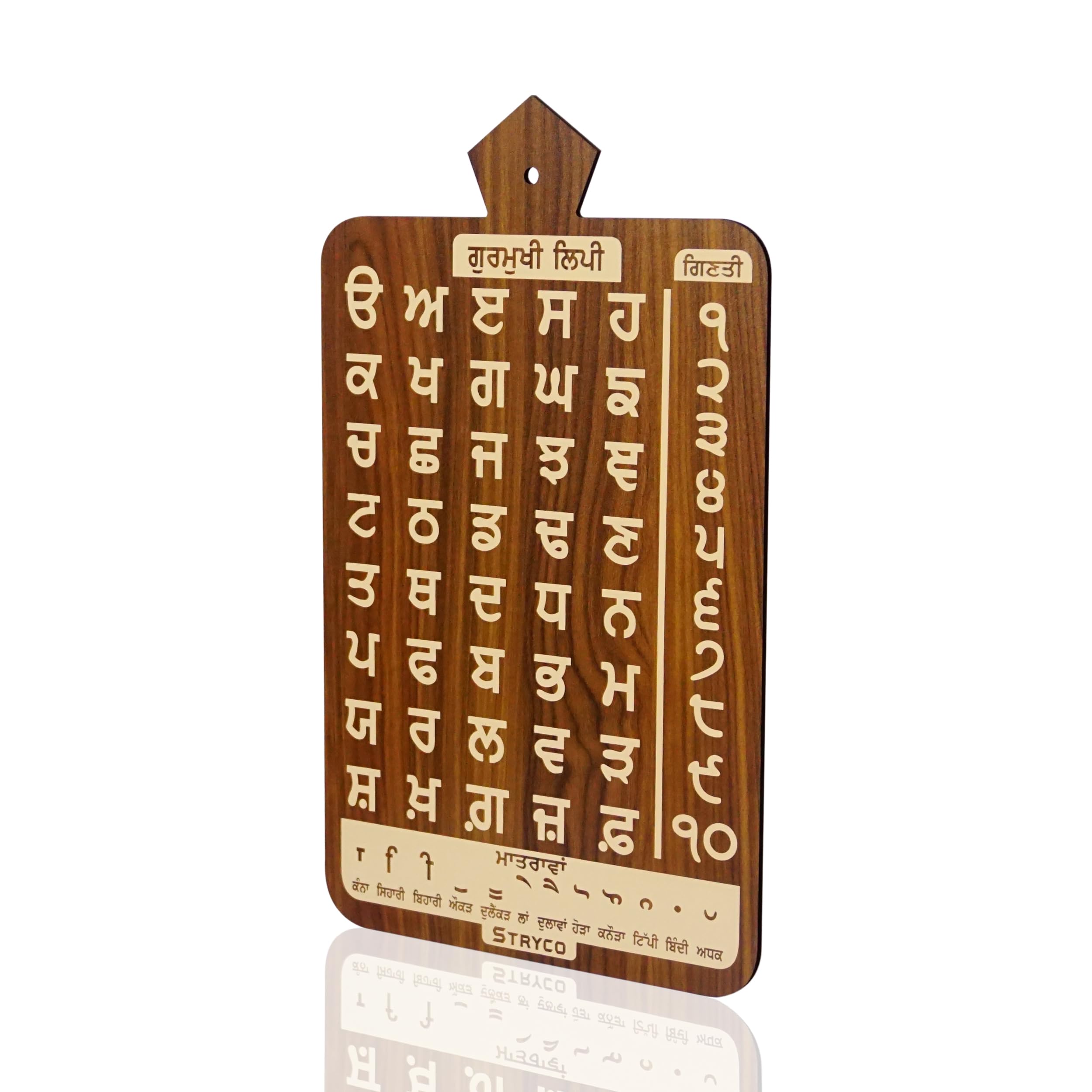 GURMUKHI TAKHTI WALL HANGING | DUAL SIDED DESIGNING | PUNJABI FATTI ...