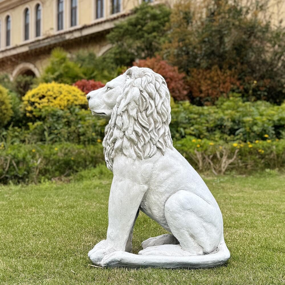 Amazon.com: ARSTRIA Lion Statue Outdoor Large 23''H Garden Statues MGO ...