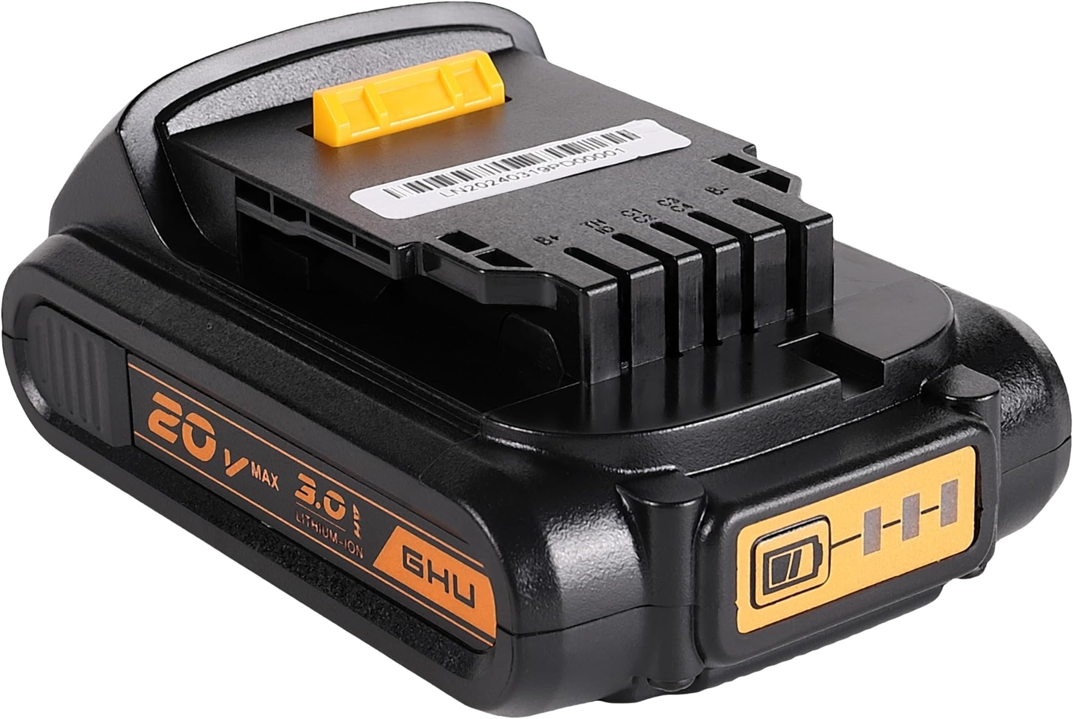 Amazon.com: GHU DCB201 20V 3.0Ah Battery Replacement for Dewalt 20V MAX ...