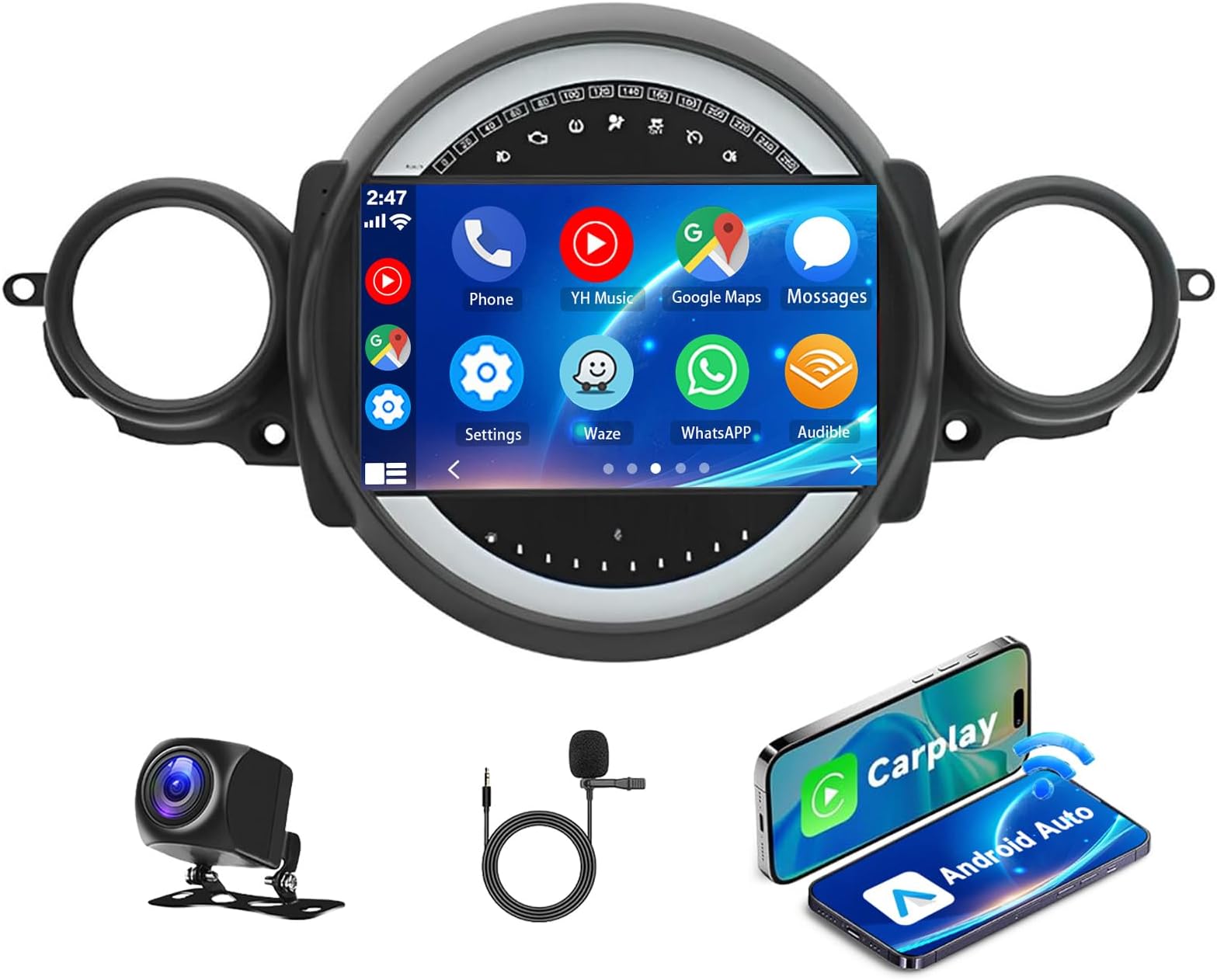 Amazon.com: [2+32G] Android 13 Car Radio Stereo for Mini Cooper 2010 ...