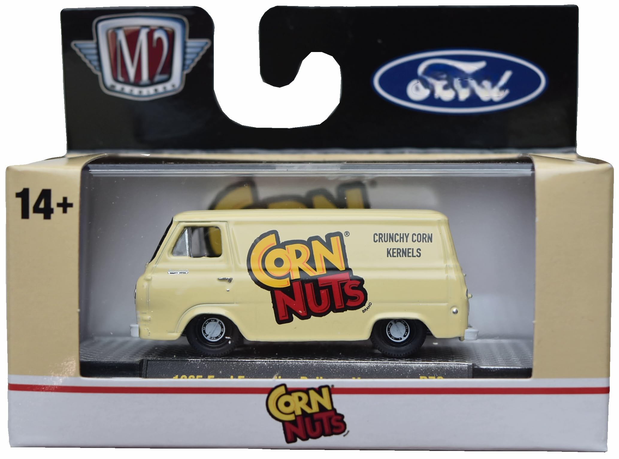 Amazon.com: M2 Machines 1965 Ford Econoline Delivery Van, Cream 1:64 ...