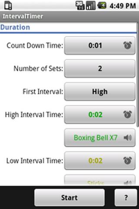 Aplicación IntervalTimer en Amazon Appstore