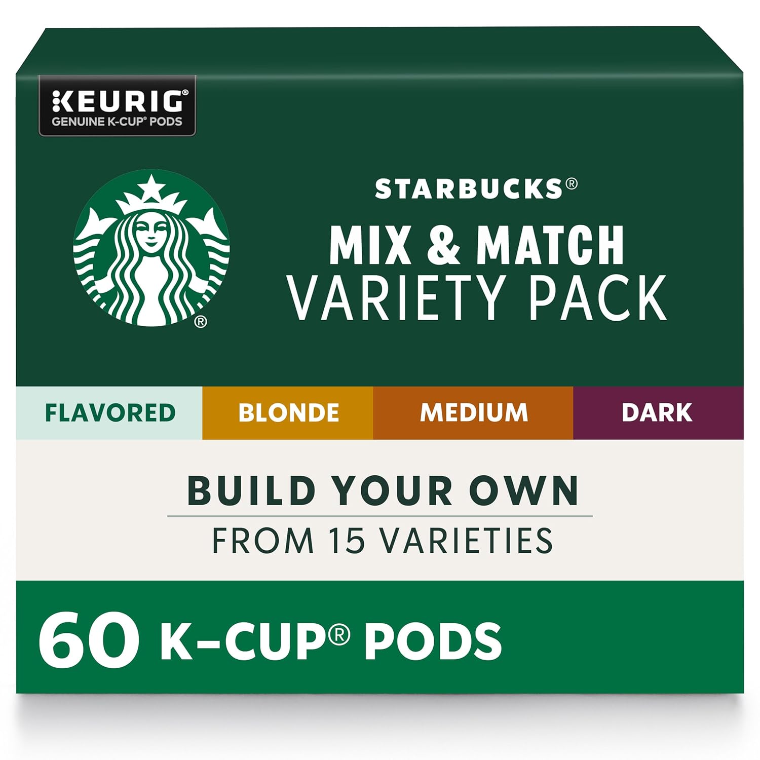 Amazon.com: Starbucks Coffee, Keurig K-Cup Pods, Custom Build Your Own ...