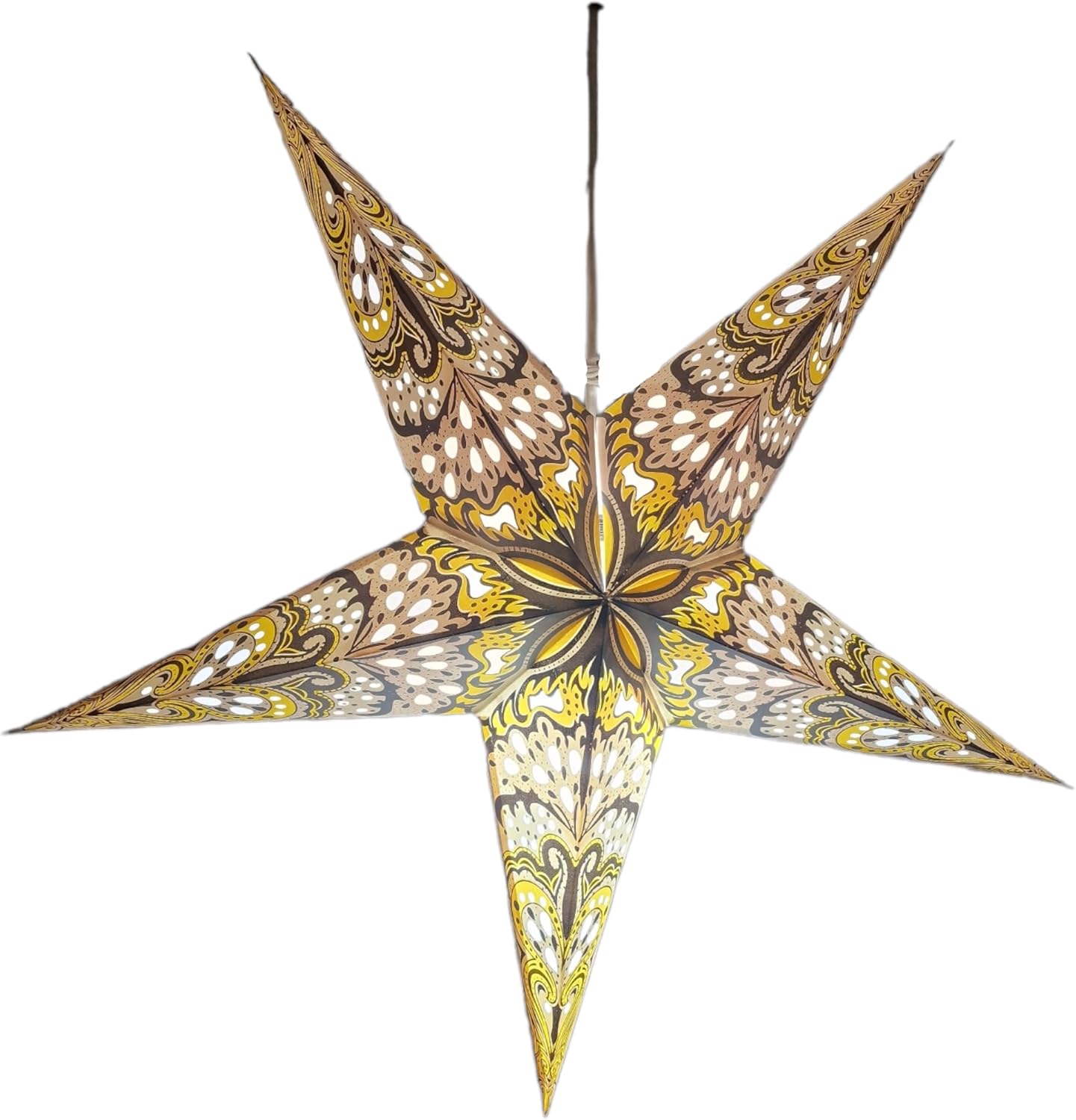 YEPSIO Lantern Lampshade Paper Star Light Shades Large 60cm Star ...