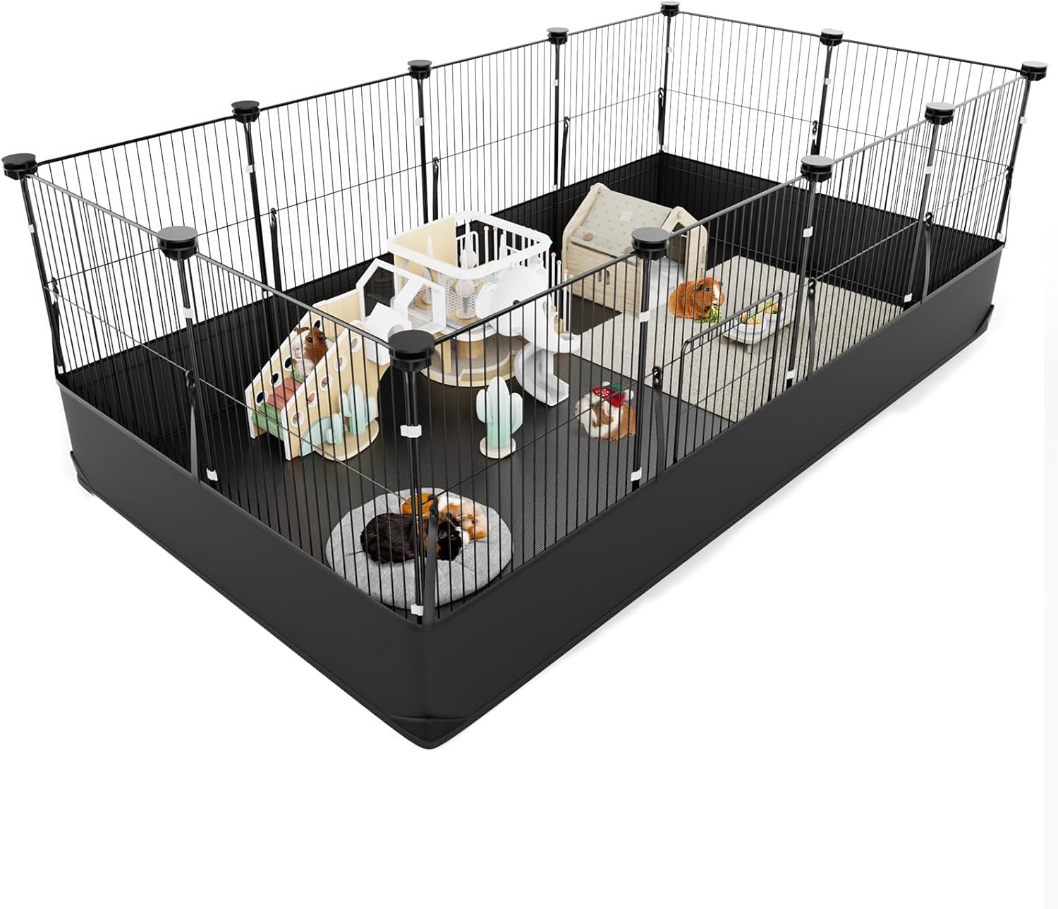 Aystkniet Rabbit Run, Hamster Playpen with Waterproof Bottom Liner ...