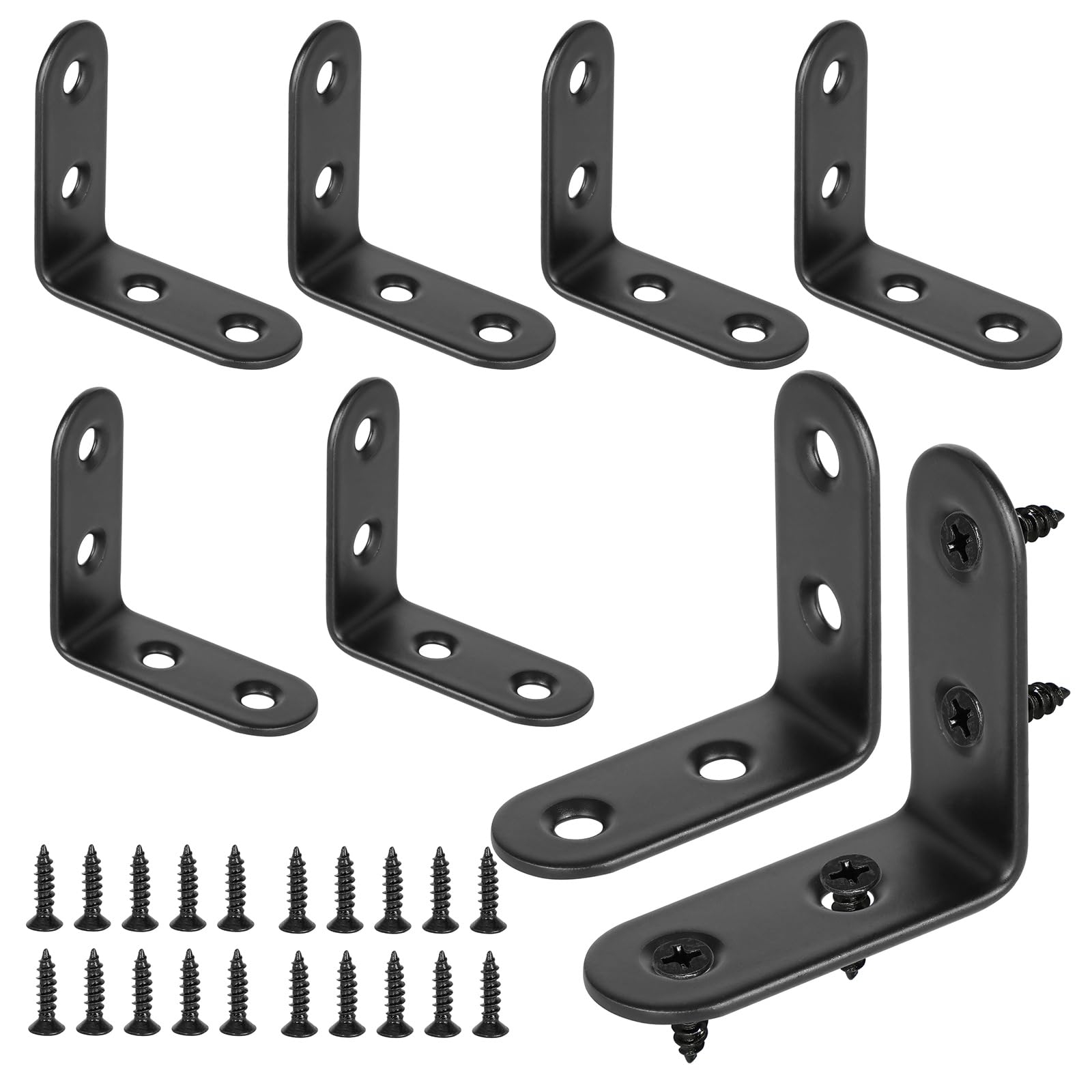 Snapklik.com : 8Pcs L Bracket Corner Braces, 90 Degree Corner Brackets ...