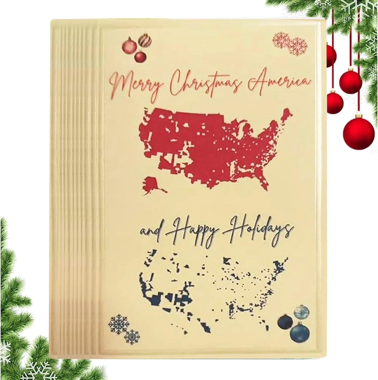 Amazon.com : 2024 Merry Christmas America Card, 2024 Presidential ...