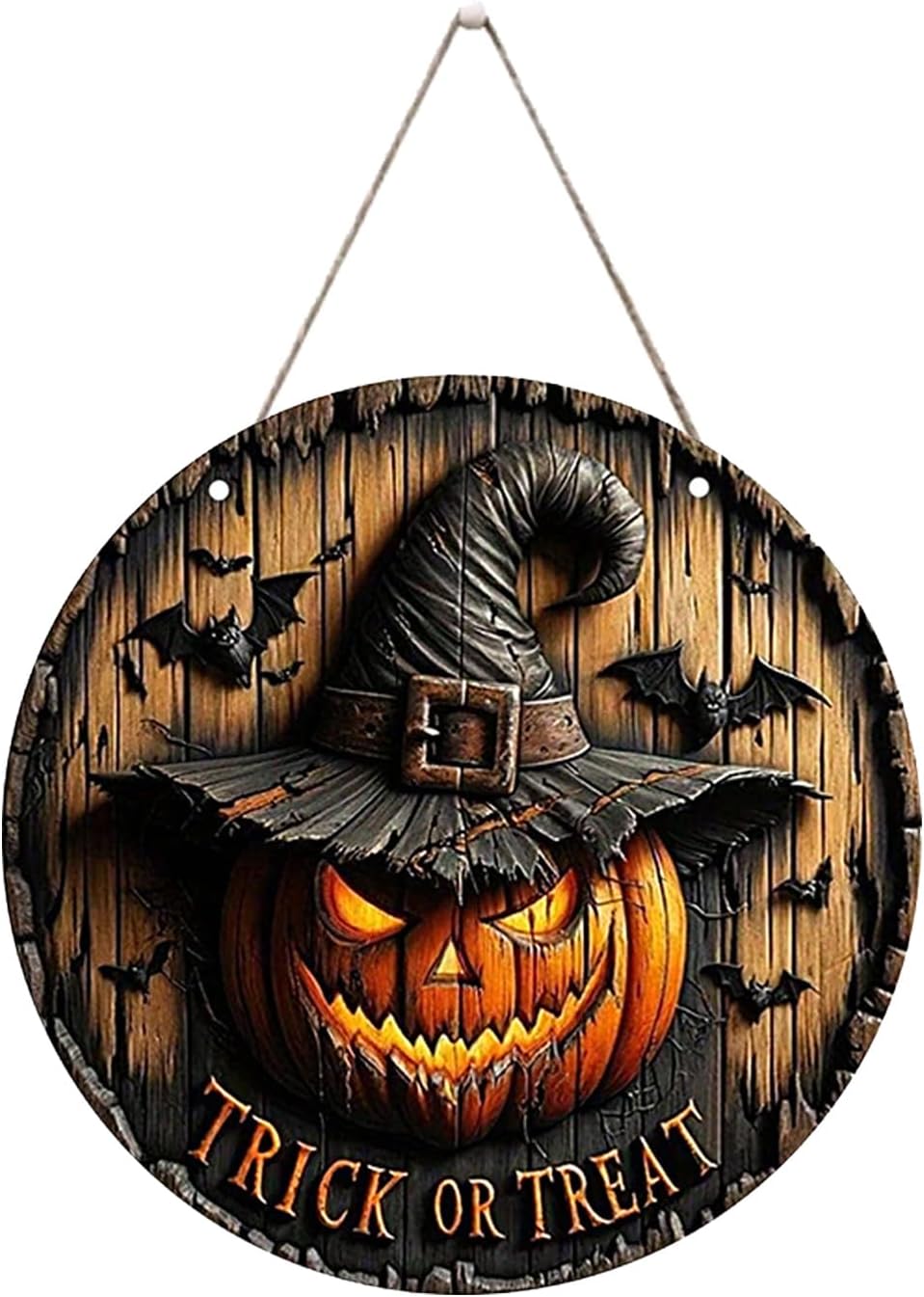 Amazon.com: Graddi Witching Hour Door Wreath, Witch Door Plate ...