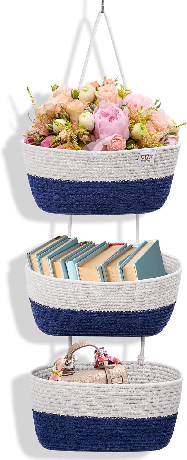 Amazon.com: DaVera Design Baskets for Organizing - Hanging Wall Baskets ...