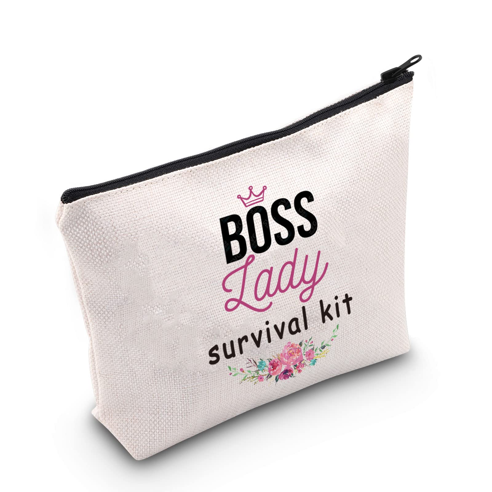 Snapklik.com : POFULL Boss Lady Canvas Makeup Bag Boss Lady Survival ...