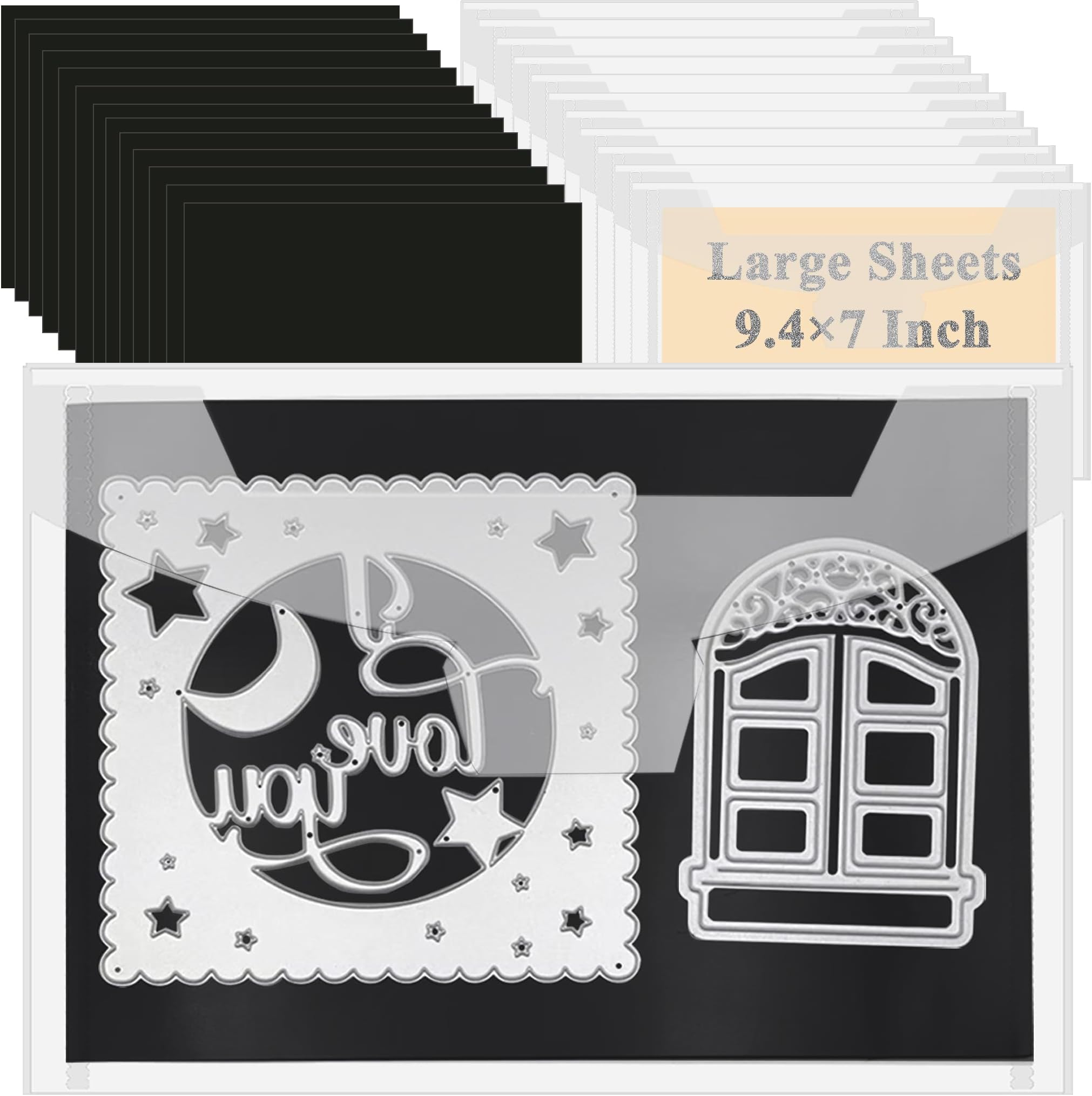 Amazon.com : 10 PCS 8 x 12 Inch Large Die Cut Storage Envelopes with 1 ...