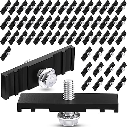 Amazon.com: Tandefio 60 Sets Chain Link Fence Sign Mounting Bracket for ...