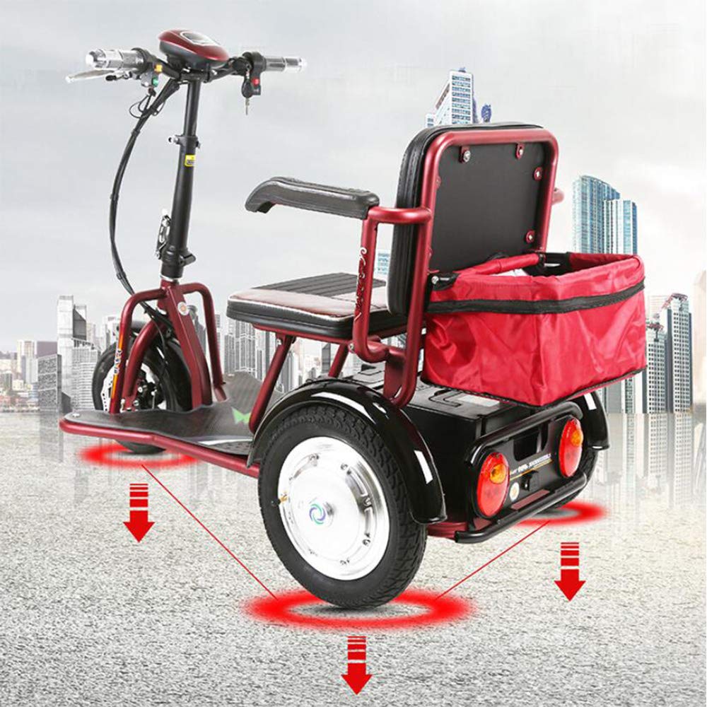 AA100 Folding portable electric car three-wheeled elderly/disabled ...