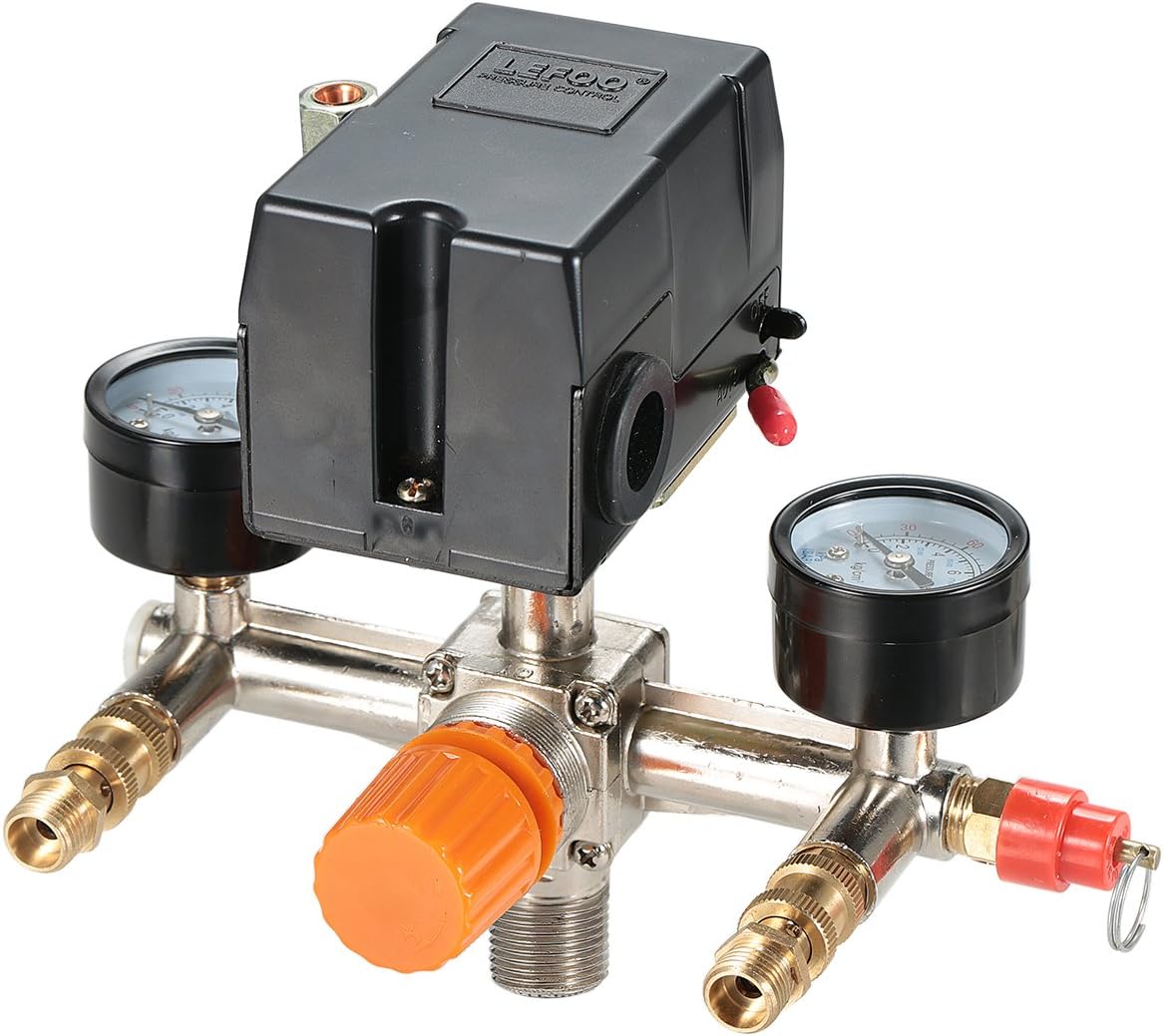 Amazon.com: QWORK Air Compressor Pressure Switch Control Valve, 90 ...