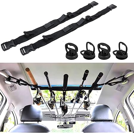 Amazon.com: skyehomo 6 Pack Vehicle Fishing Rod Rack Kits,2 Pack ...