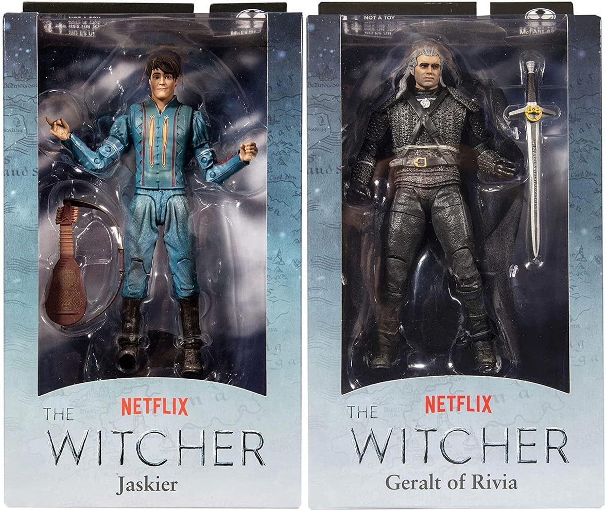 Amazon.com: The Witcher Netflix 7 Inch Action Figure Wave 1 - Set of 2 ...