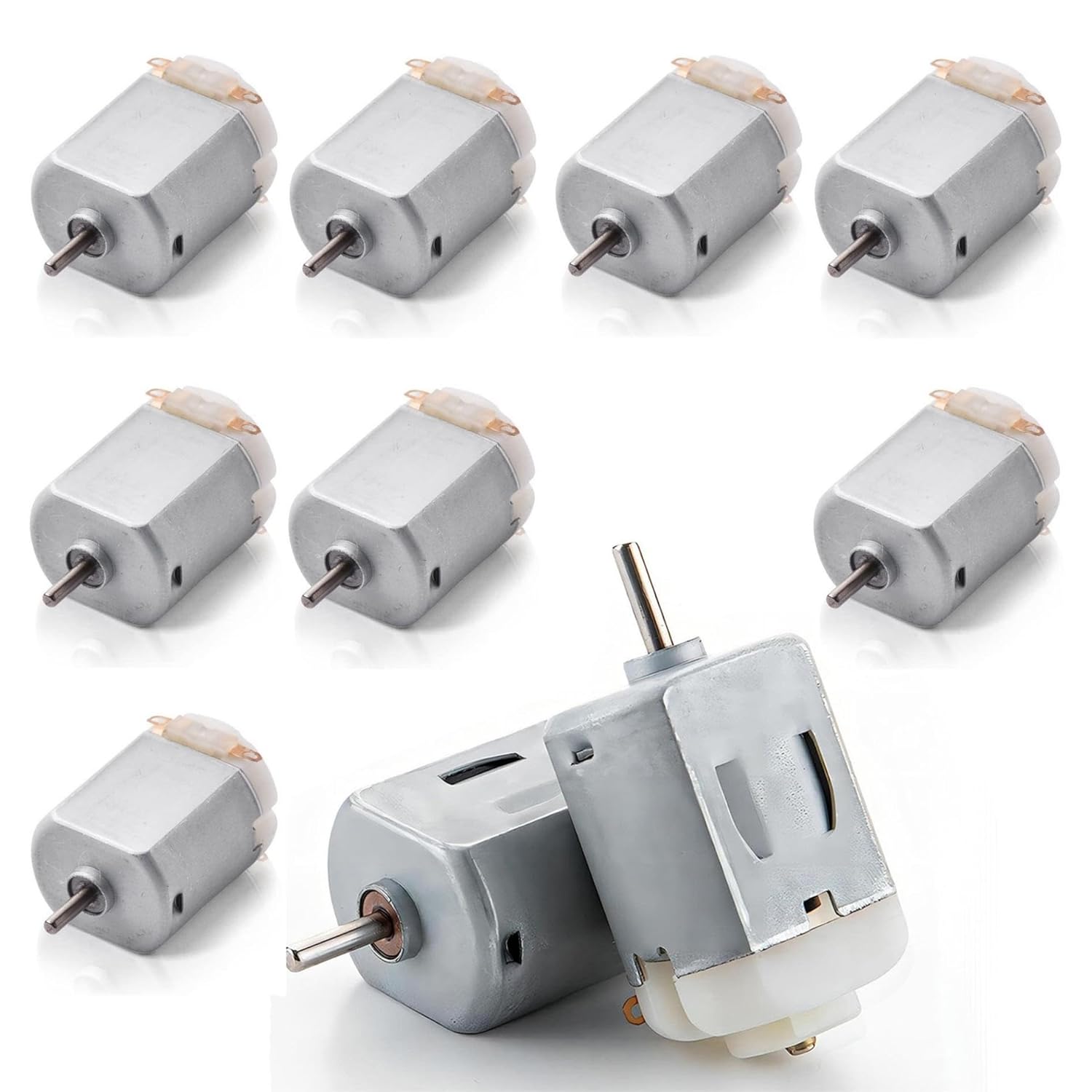 WWZMDIB 10Pcs 130 Toy Motor 3V~6V DC 24000 RPM High Speed Mini Motor ...
