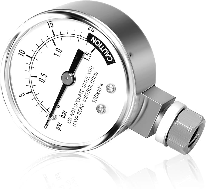 MEANLIN MEASURE Stainless Steel Pressure Cooker Gauge,0-20Psi 2" DIAL ...