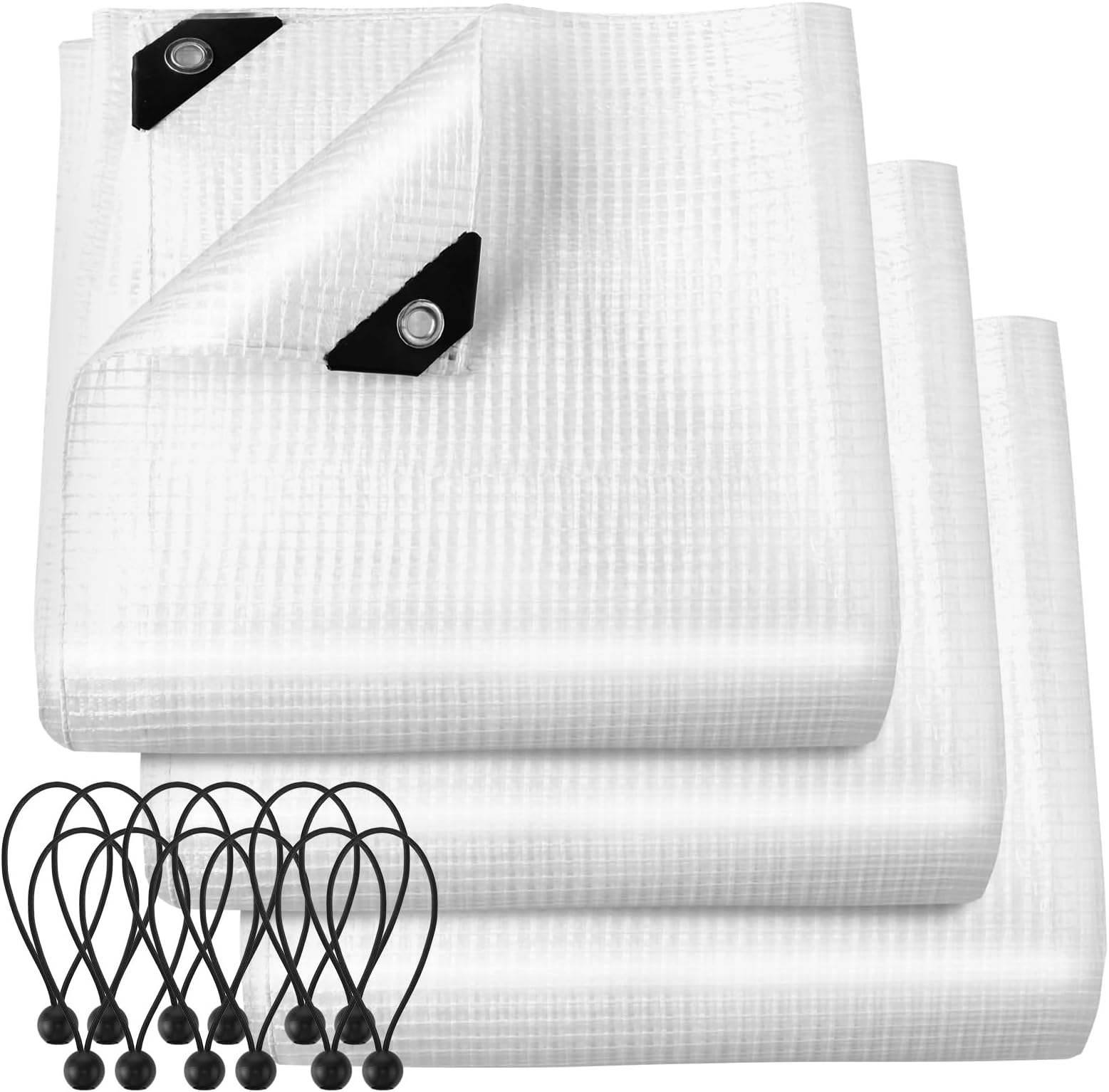 Amazon.com: Clear White Tarp Heavy Duty Waterproof 10x12 Feet Clear ...