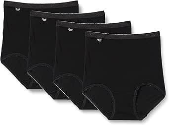 Amazon.com: Sloggi Paquete de 4 calzones de algodón de cintura alta ...