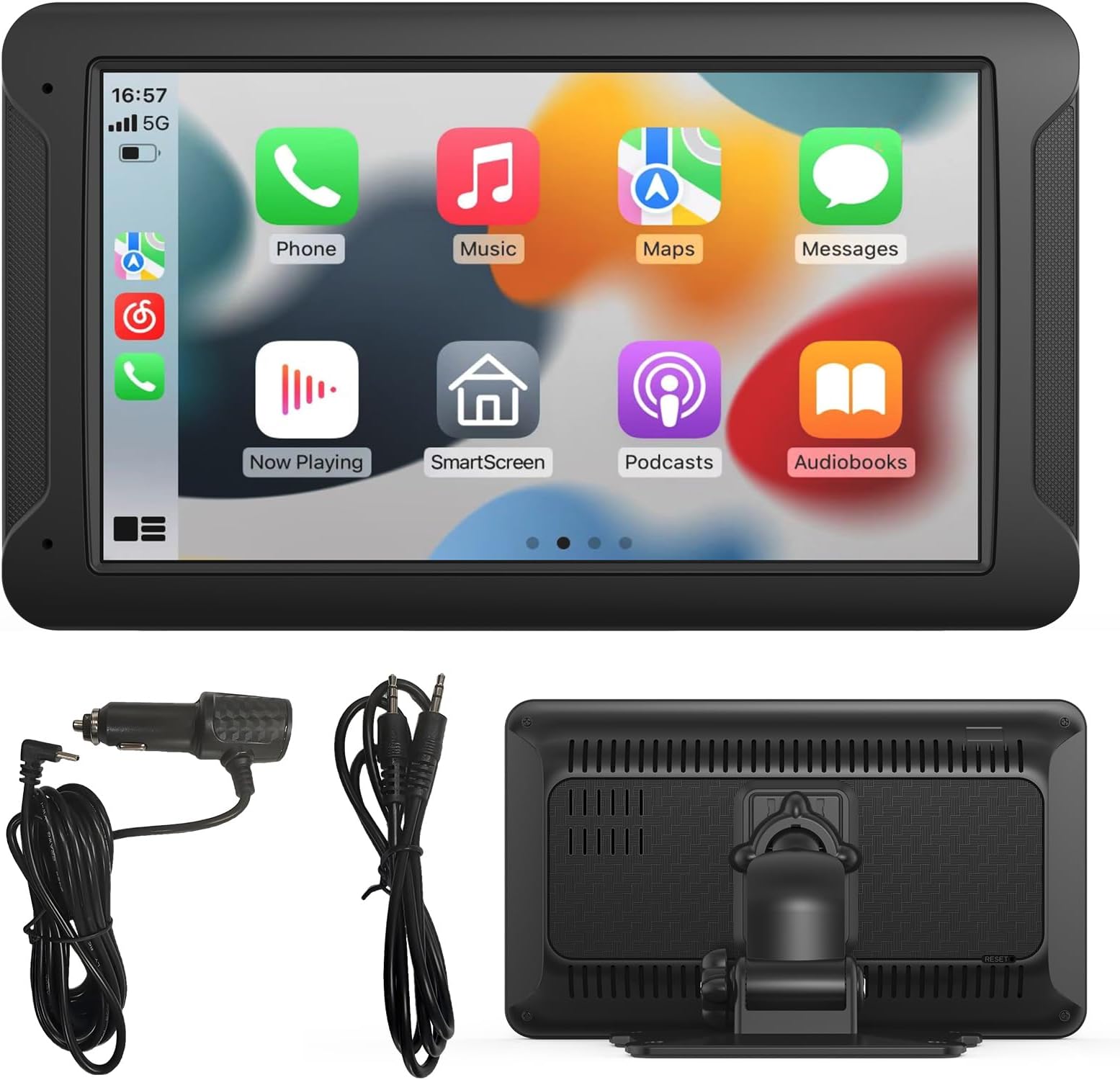 FINYQBET Pantalla Inalámbrica Estéreo para Coche, 7 Pulgadas, Apple ...