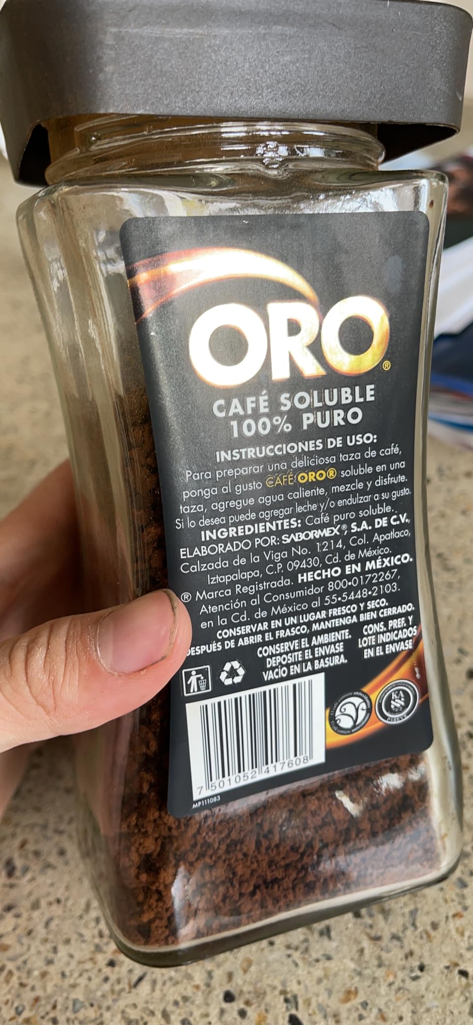 Amazon.com : Cafe Oro de Puerto Rico Instant Coffee - Puerto Rican ...