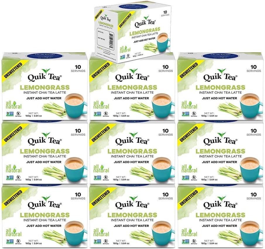 Amazon.com : QuikTea Unsweetened Ginger Chai Latte - 40 count : Grocery ...