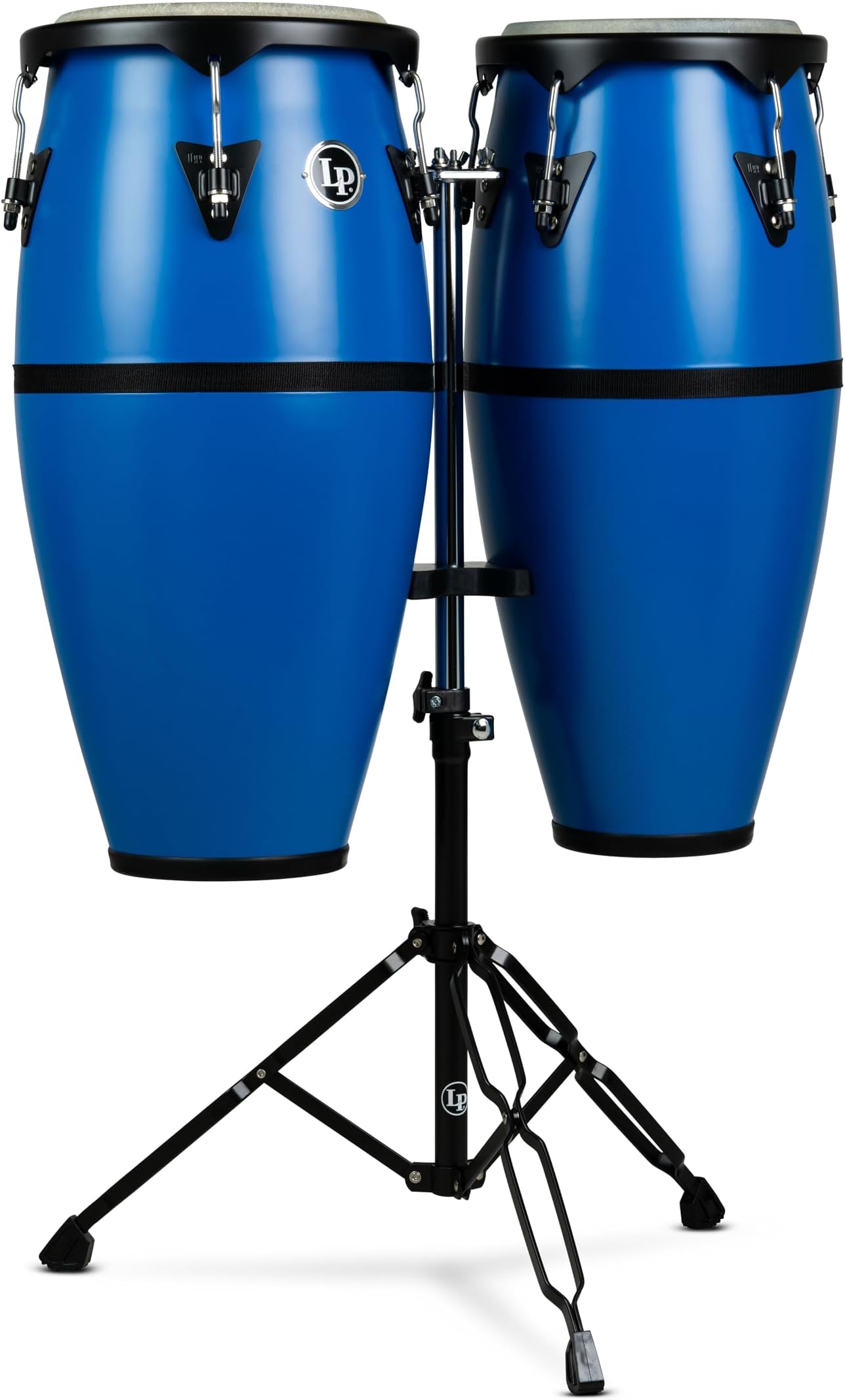 Amazon.com: LP Conga Drum Set with Stand, Race Car Blue, 10-inch and 11 ...