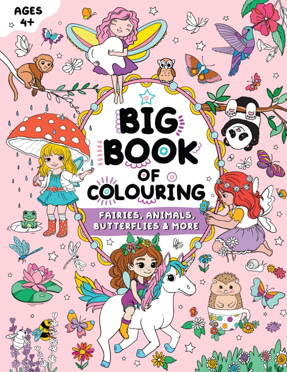 Amazon.com: Big Book of Colouring for Girls: For Children Ages 4+ (Big ...