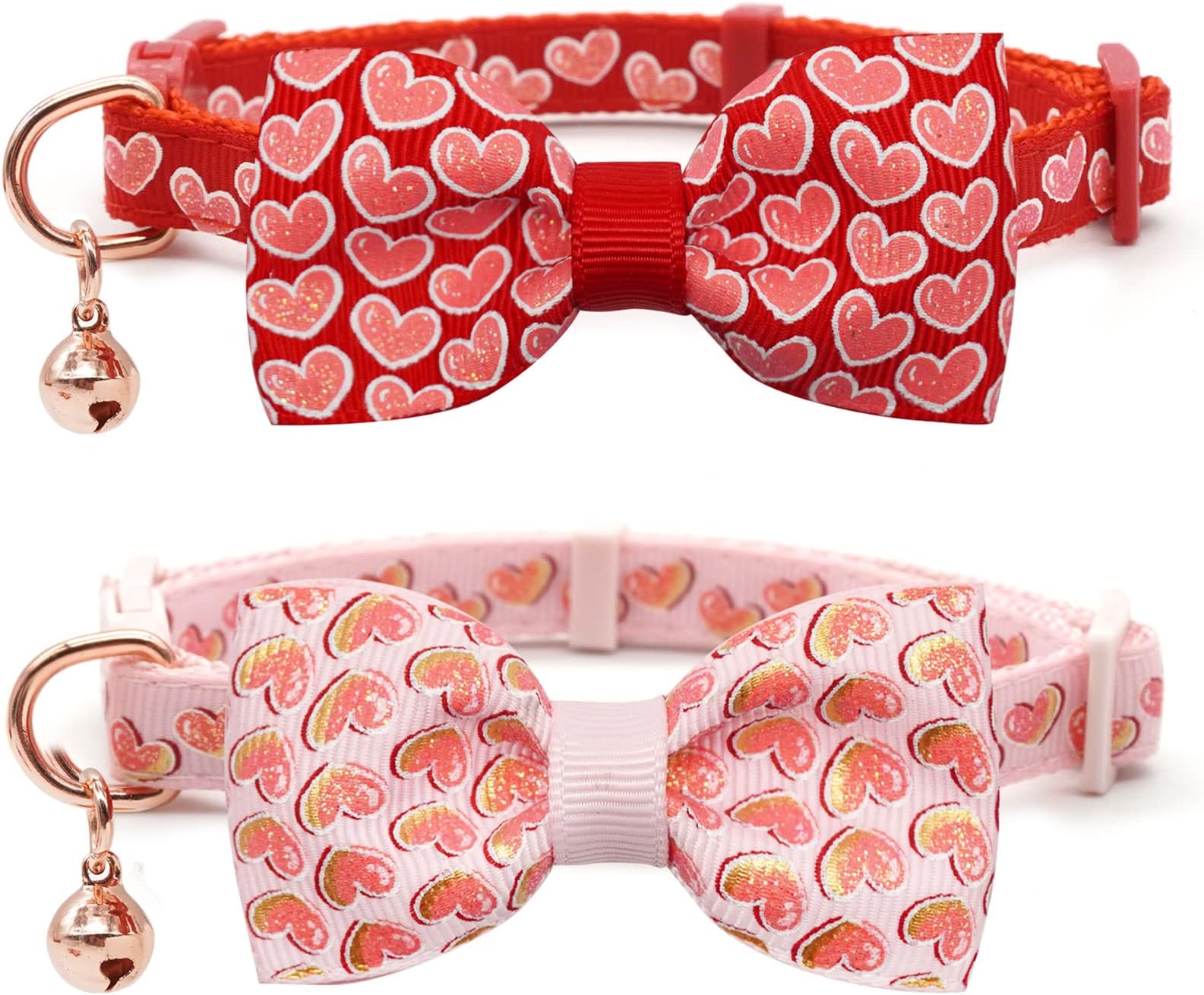 Pet Supplies : Cat Collars,HYQHYX Floral Bow Collar with Bell ...