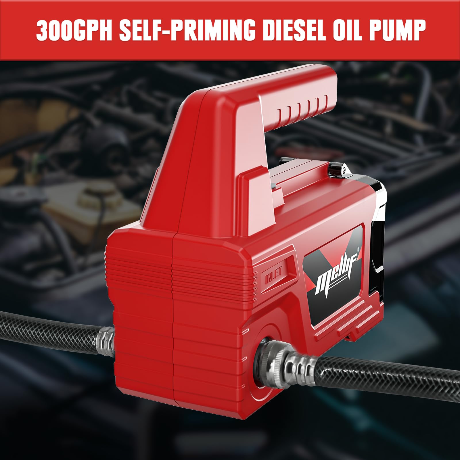 Snapklik.com : Mellif Cordless Diesel Transfer Pump For Milwaukee 18V ...