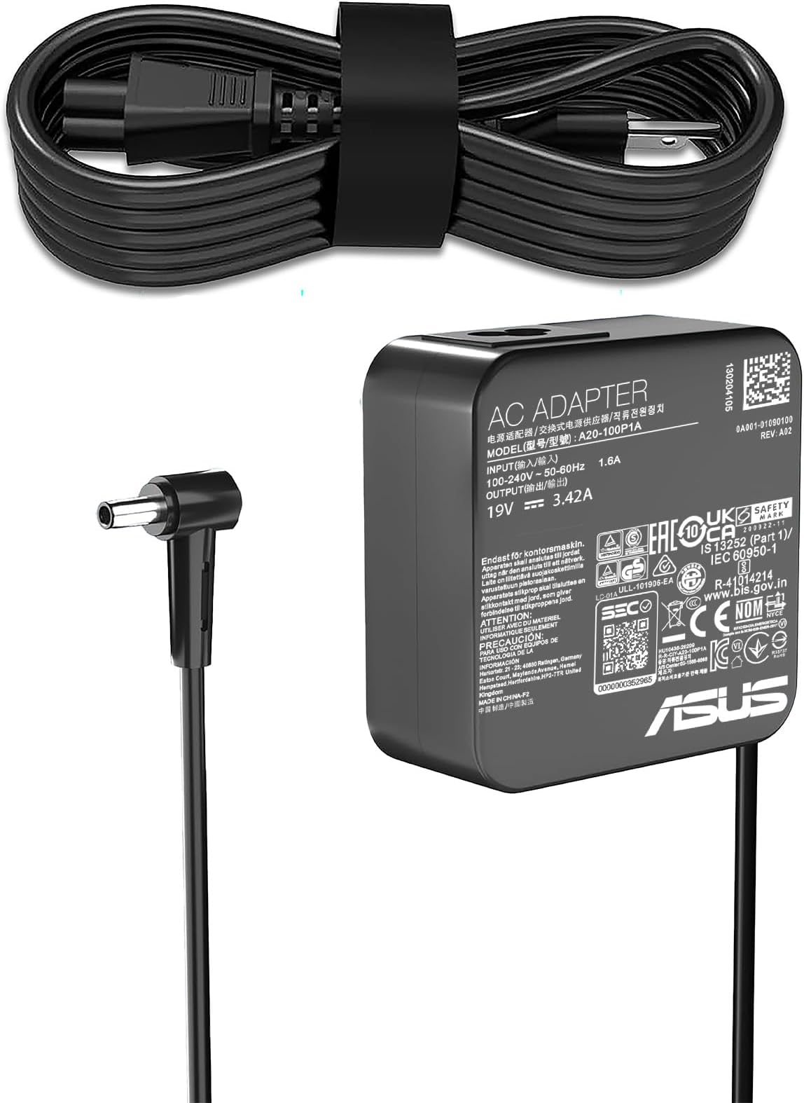 Amazon.com: 65W Laptop Charger Laptop AC Adapter for Asus Vivobook Q301 ...