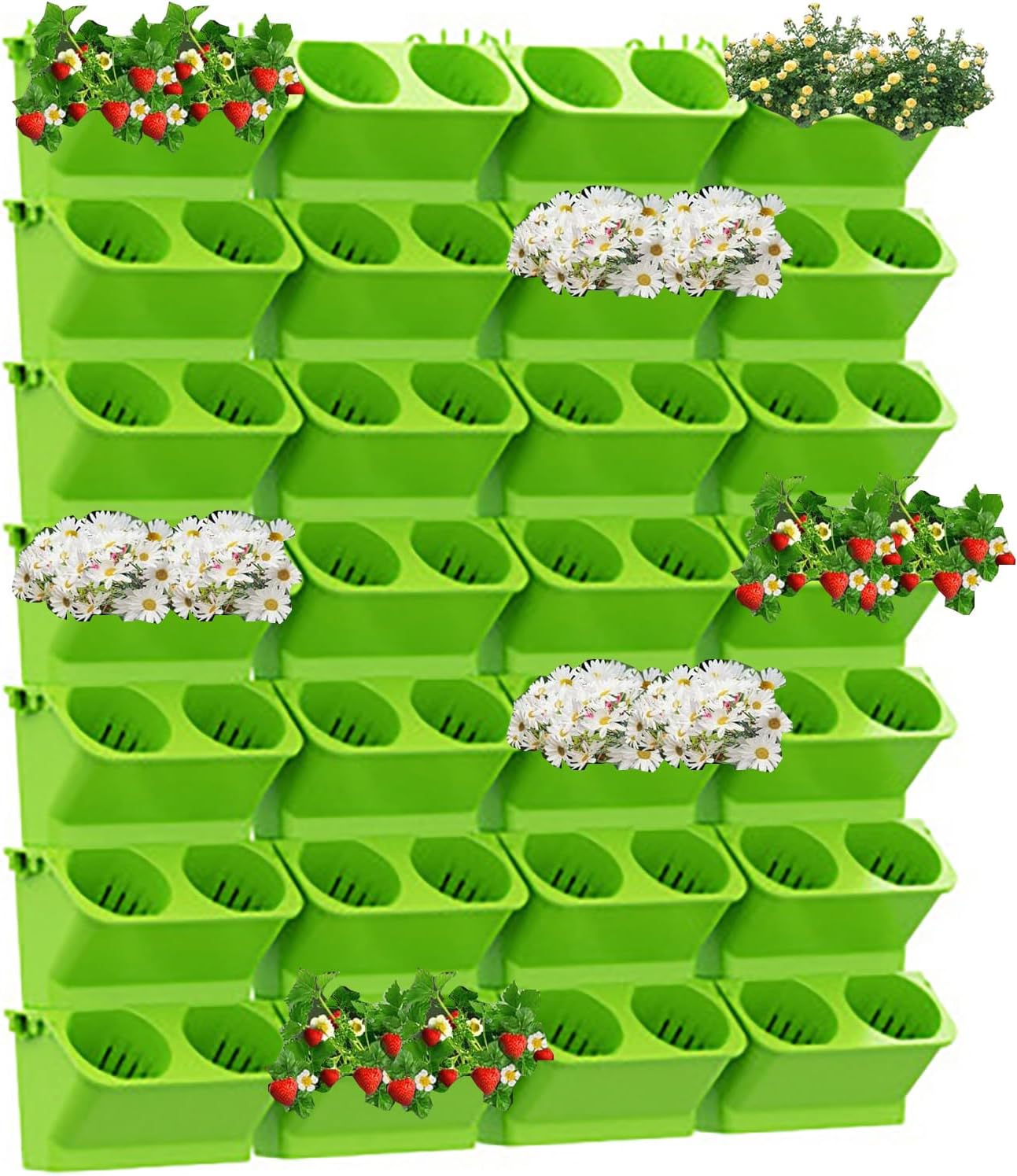 Amazon.com: Vertical Wall Planter,Stacking Planters for Outdoor Plants ...