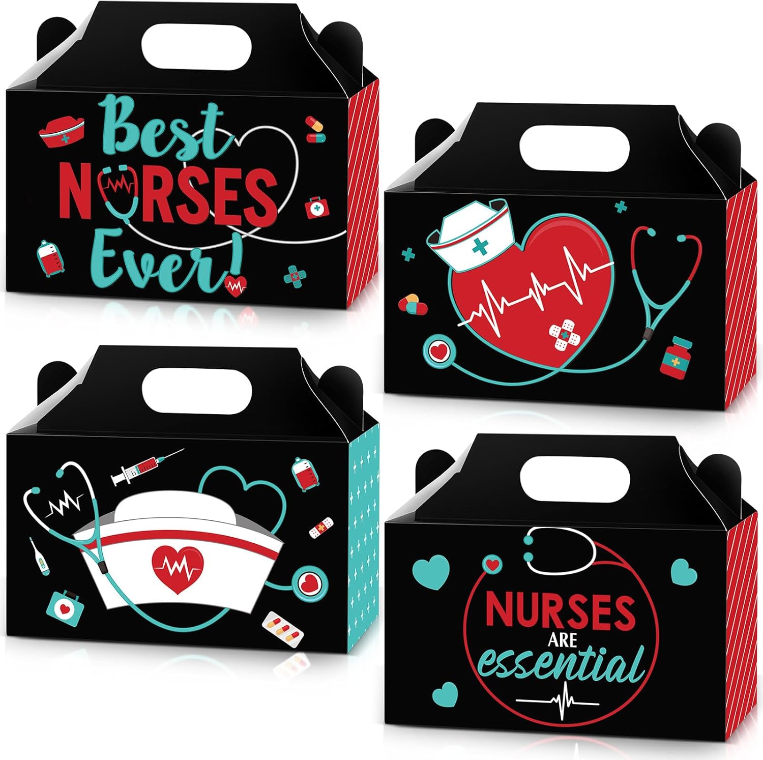 Amazon.com: Lallisa 24 Pcs Thank You Nurses Party Boxes Best Nurses ...