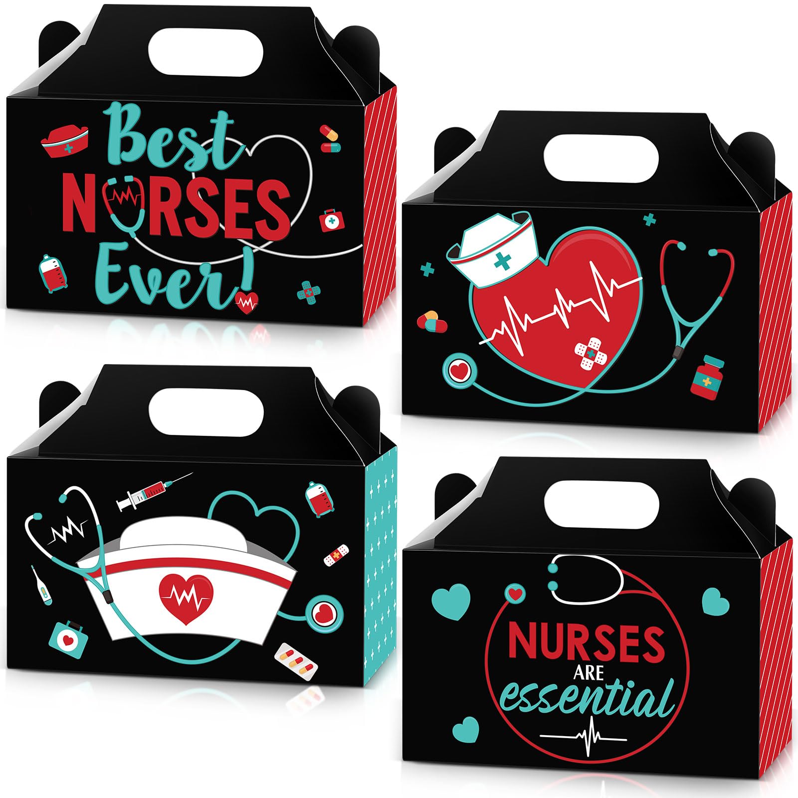 Amazon.com: Lallisa 24 Pcs Thank You Nurses Party Boxes Best Nurses ...