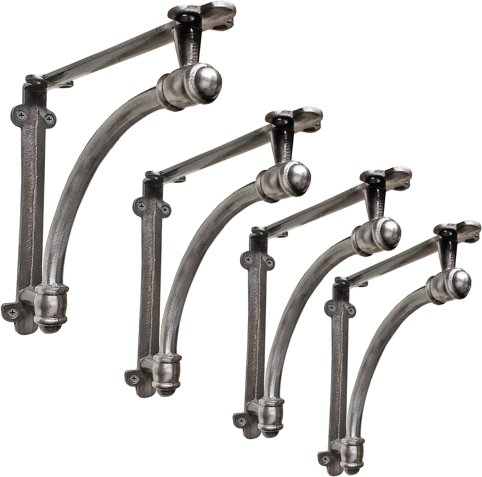 Amazon.com: RCH Hardware BK-IR8206-122 Iron Old Country Shelf Bracket ...