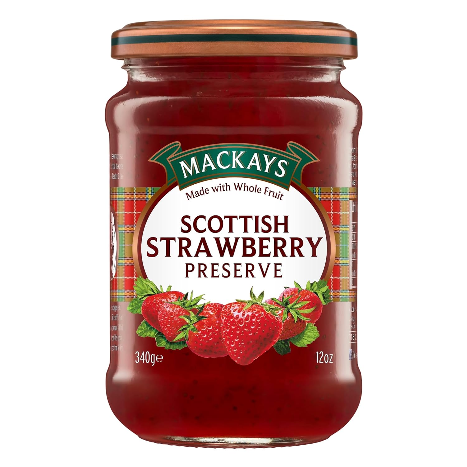 Mackays Scottish Strawberry Preserve Jam 340gm |Imported from Scotland ...