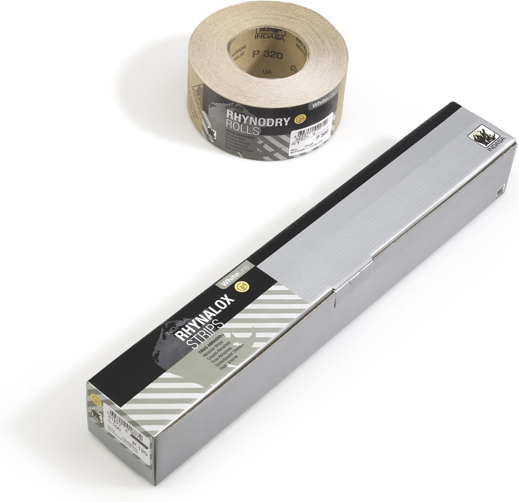 Amazon.com: INDASA RHYNALOX Abrasive Rolls, Sand Paper, White Line, 2. ...
