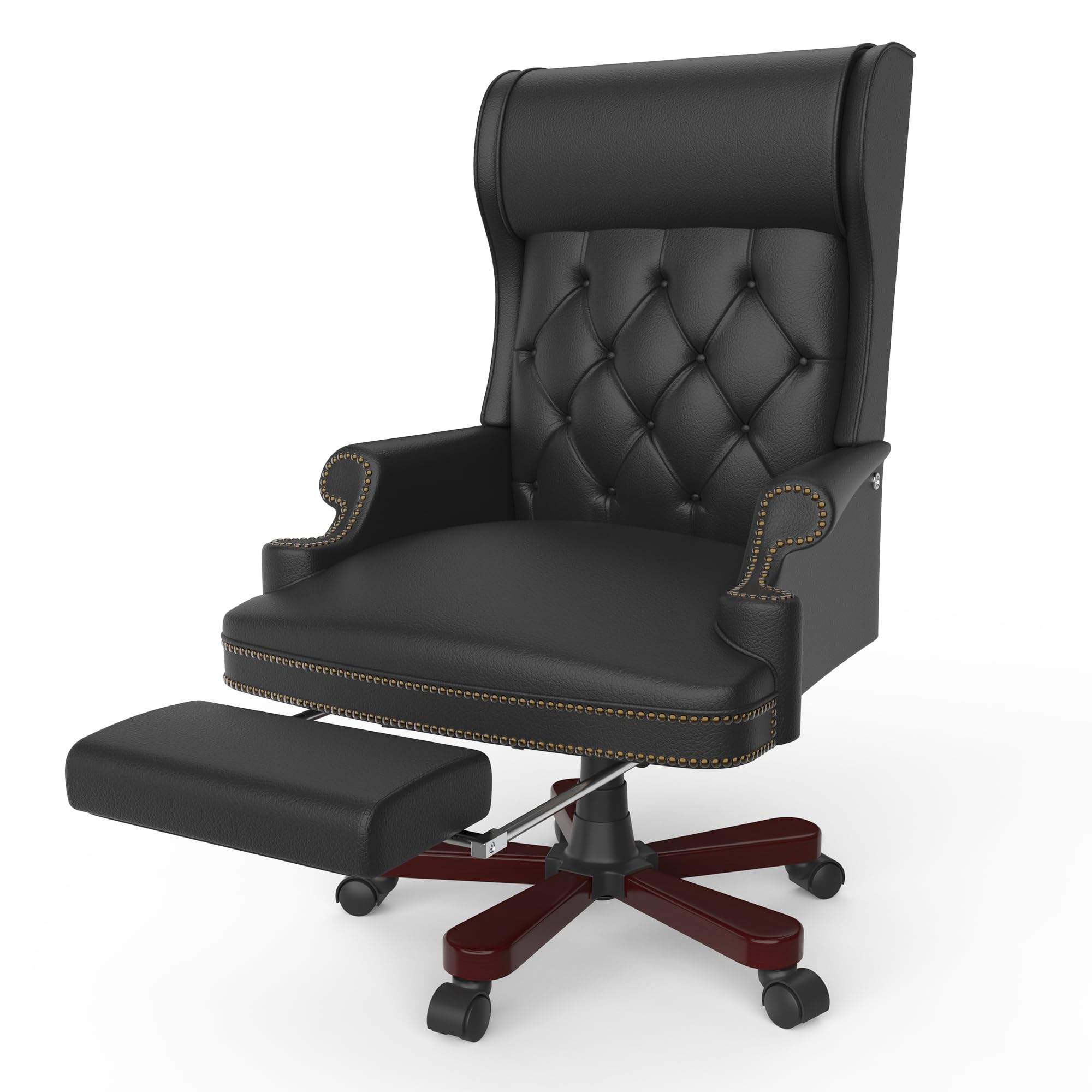Amazon.com: Big and Tall 500lbs Executive Chair with Footrest, High ...