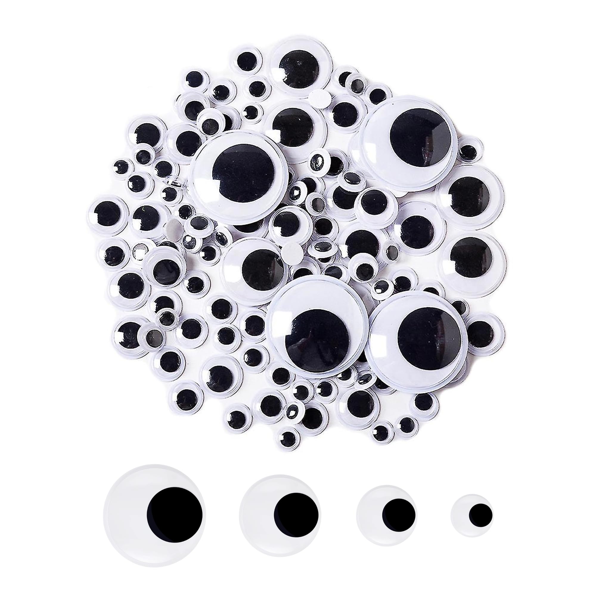 Amazon.com: Gluerious 1200 Wiggle Googly Eyes Self Adhesive in 6mm to ...