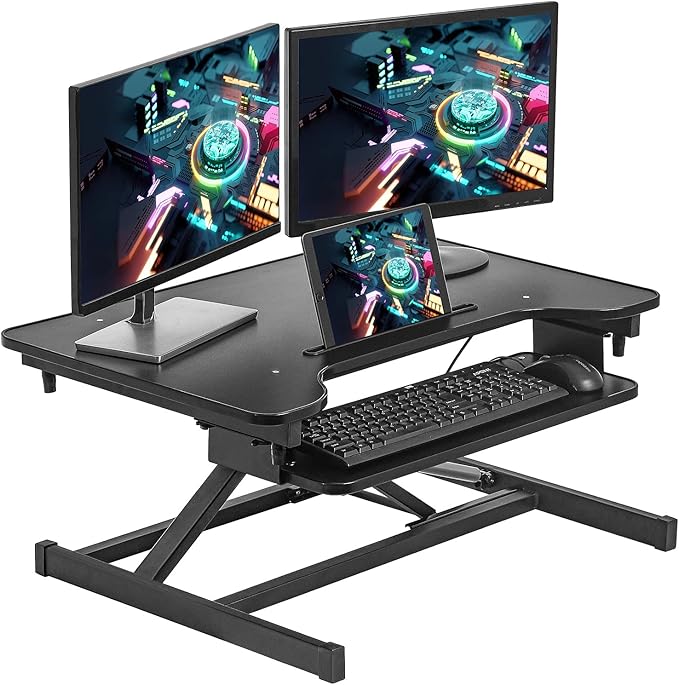 Amazon.com: PayLessHere 32" Adjustable Standing Desk Converter,Height ...