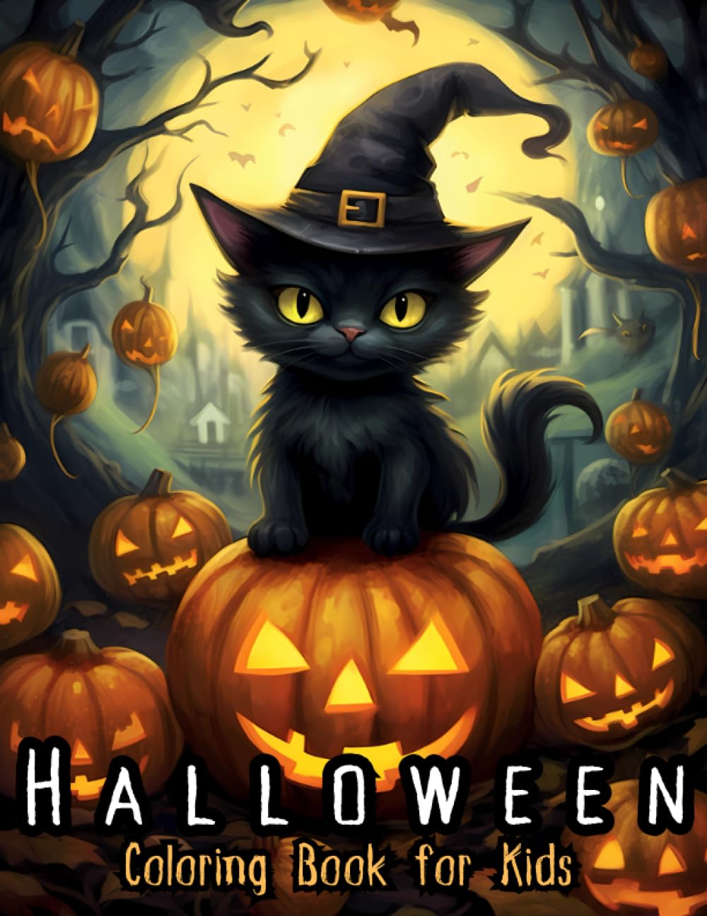 Halloween Coloring Book for Kids: A Cute and Spooky Halloween Coloring ...